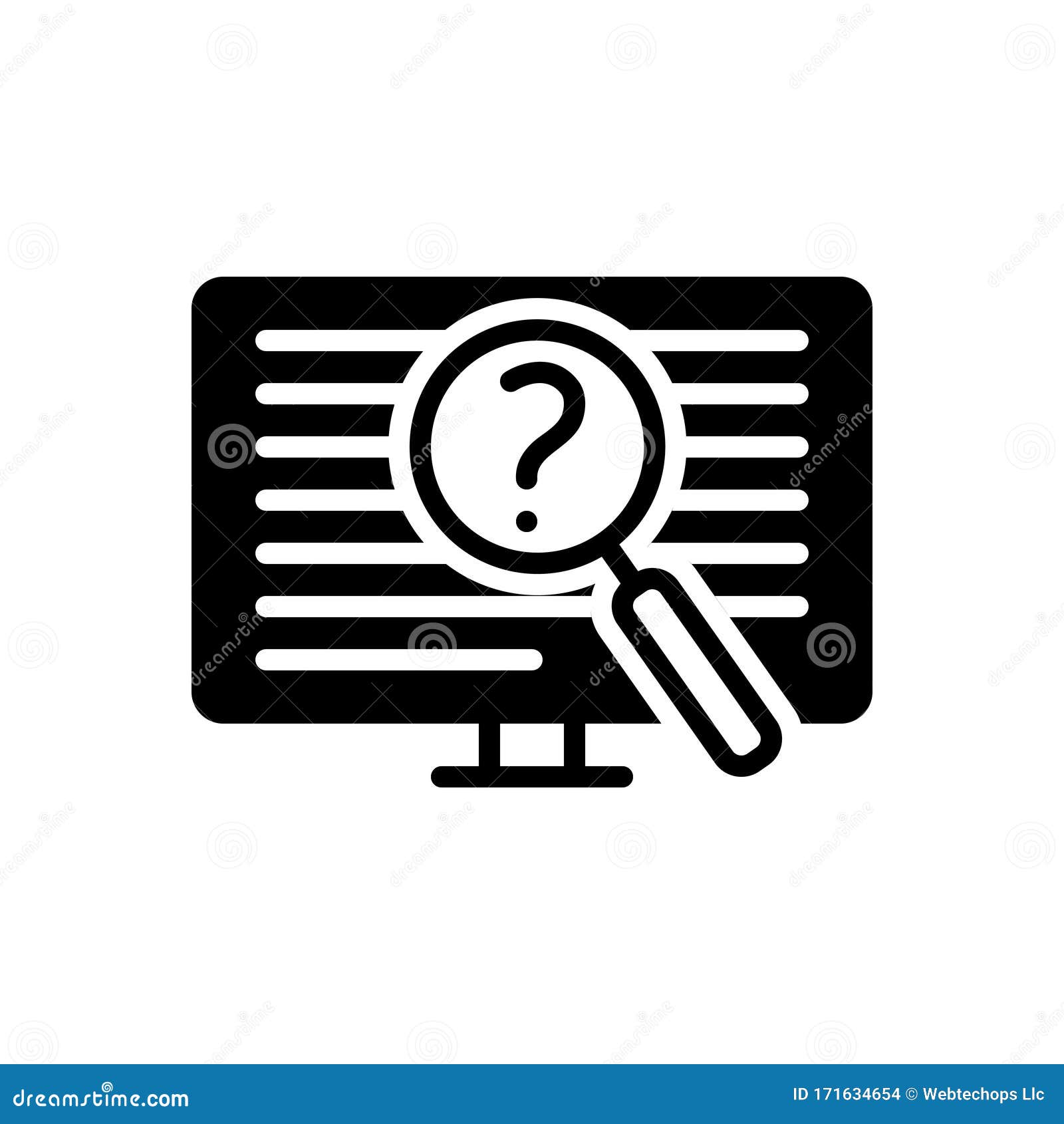 Black Solid Icon for Often, Generally and Regularly Stock Vector ...