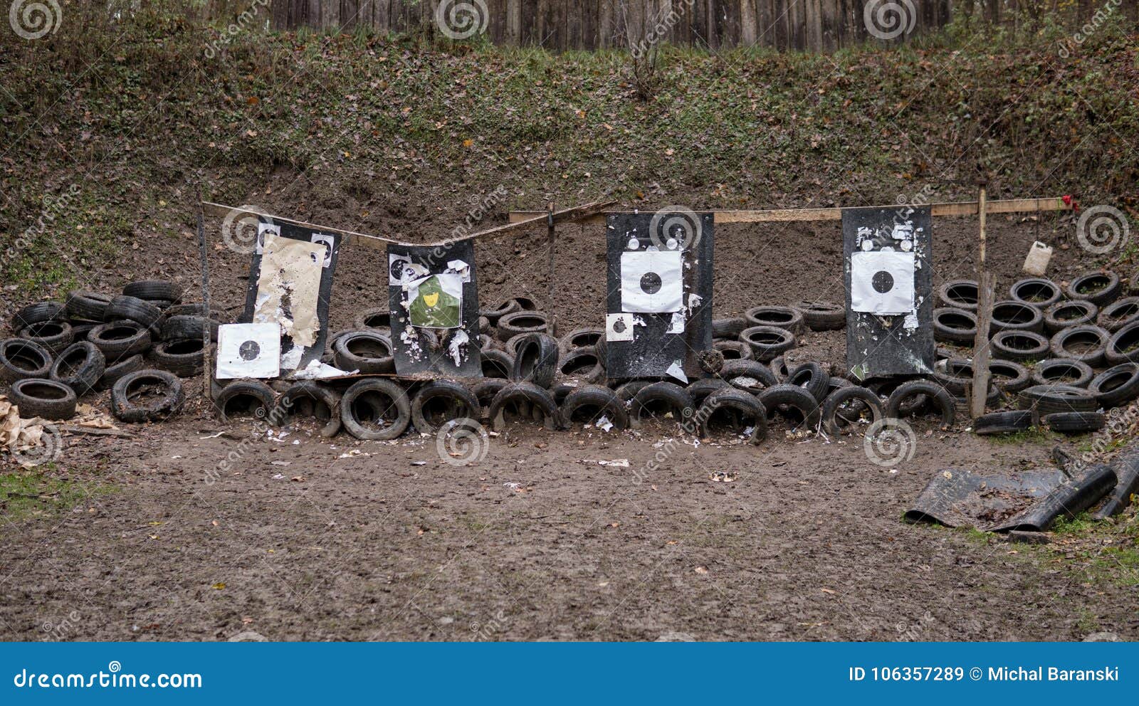 Old shooting range stock image. Image of shots, winter - 106357289