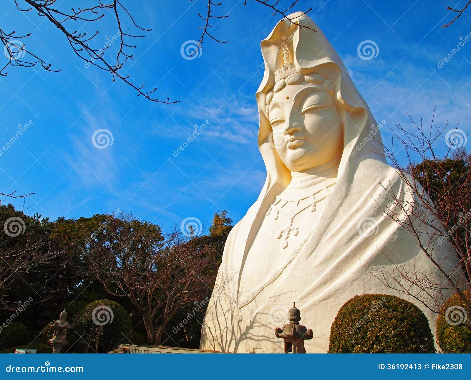 Ofuna Kannon image stock. Image du blanc, religion, japonais - 36192413