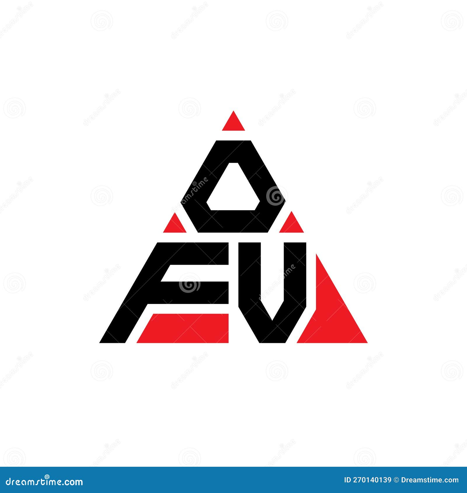 OFV Triangle Letter Logo Design with Triangle Shape. OFV Triangle Logo ...