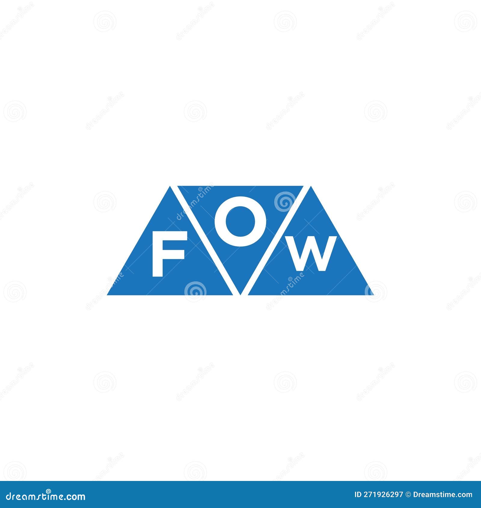 OFW Abstract Initial Logo Design on White Background. OFW Creative ...