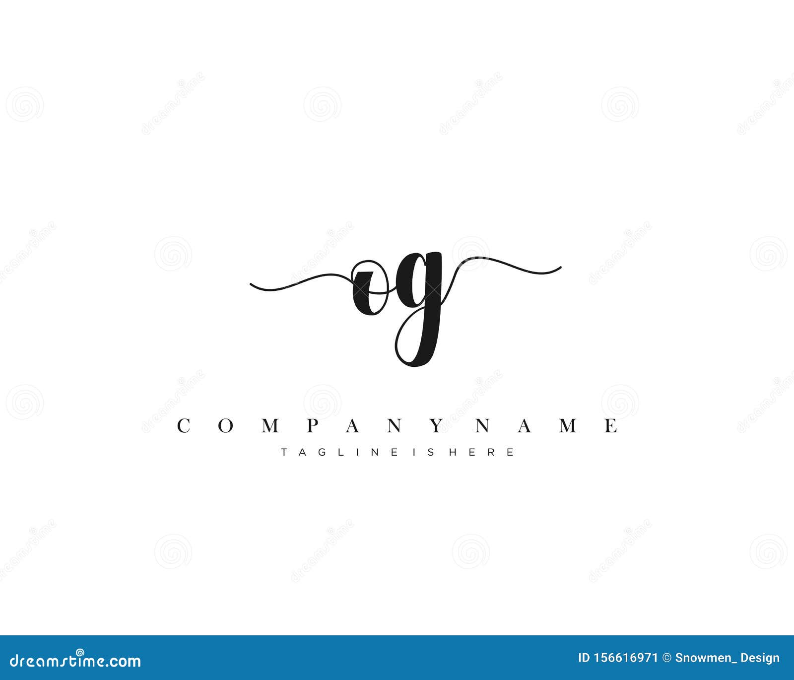 OG Initial Handwriting Logo Template Vector. Stock Vector ... OG Initial Handwriting Logo Template Vector. Stock Vector ...