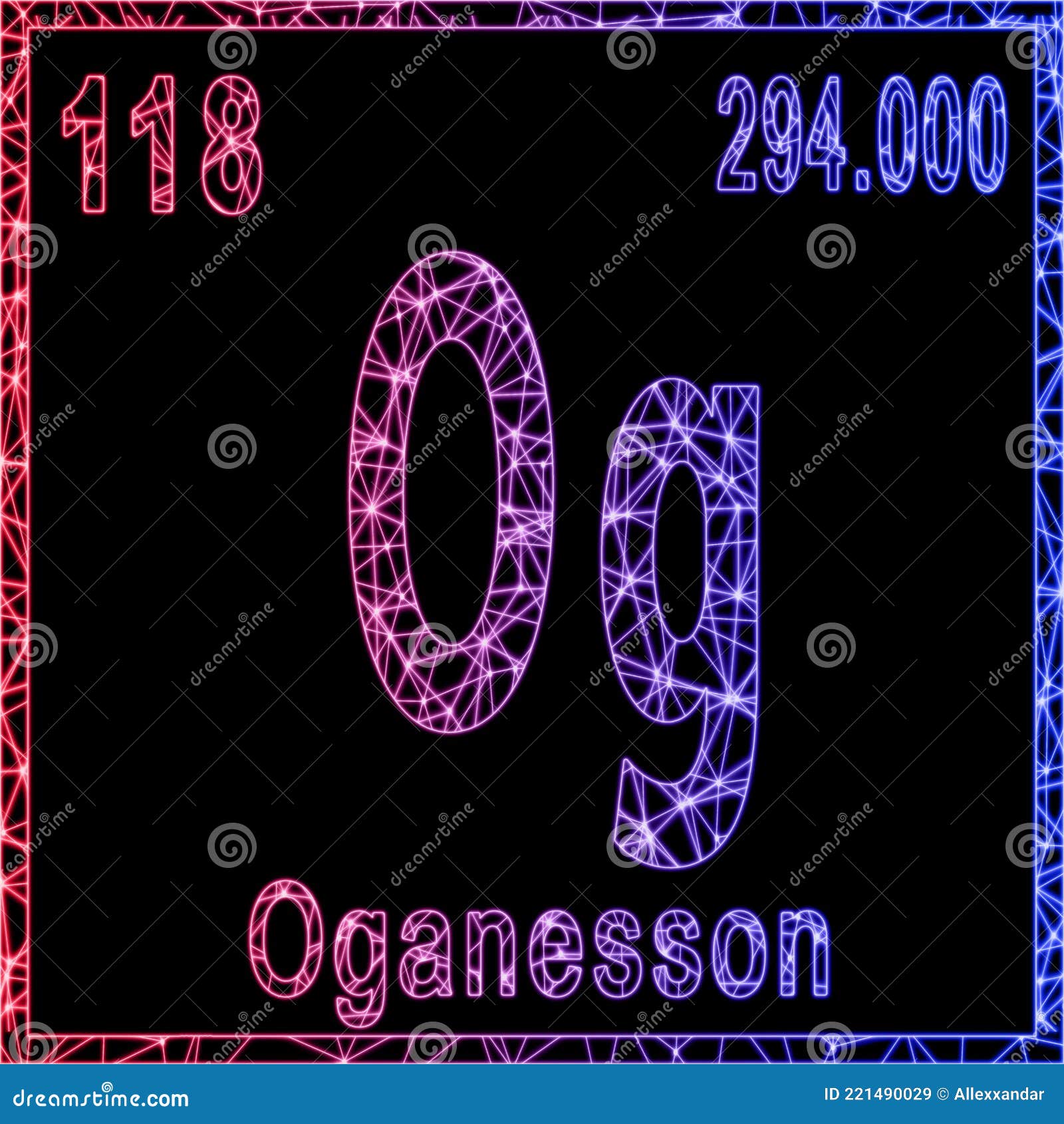 Oganesson Chemical Element. Stone Material Grunge Texture Royalty-Free ...