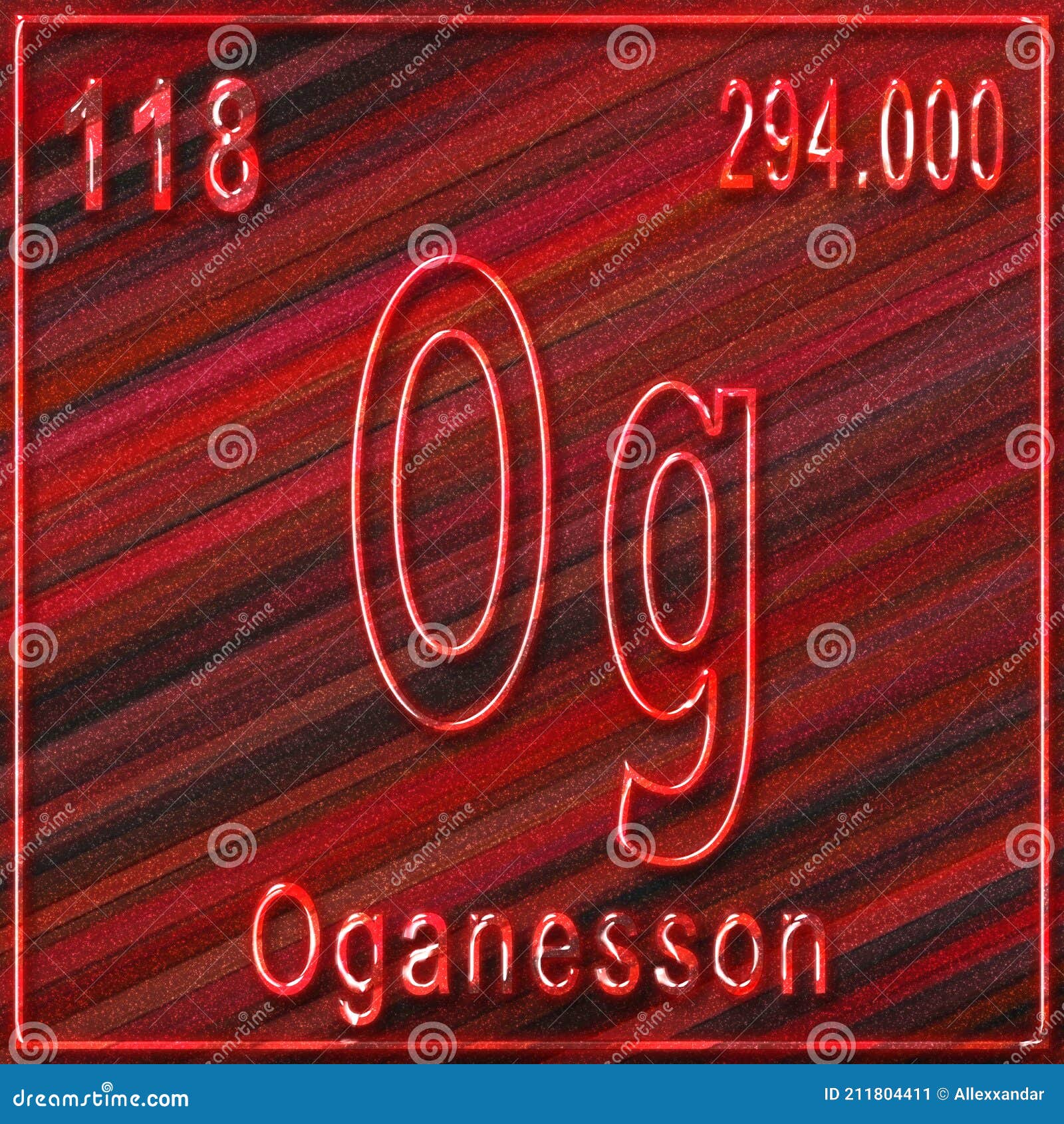 Oganesson Chemical Element. Stone Material Grunge Texture Royalty-Free ...