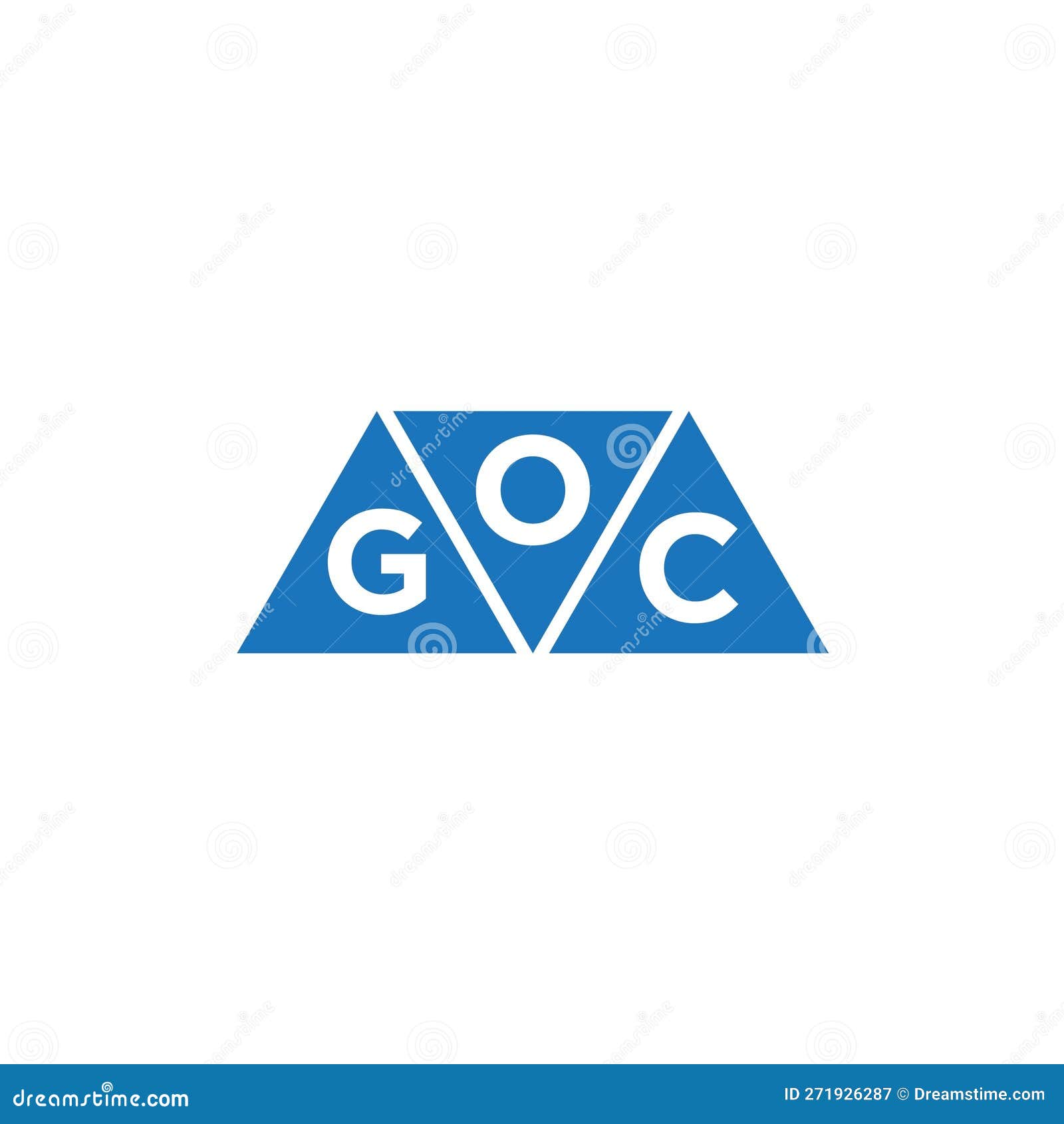 OGC Abstract Initial Logo Design on White Background. OGC Creative ...