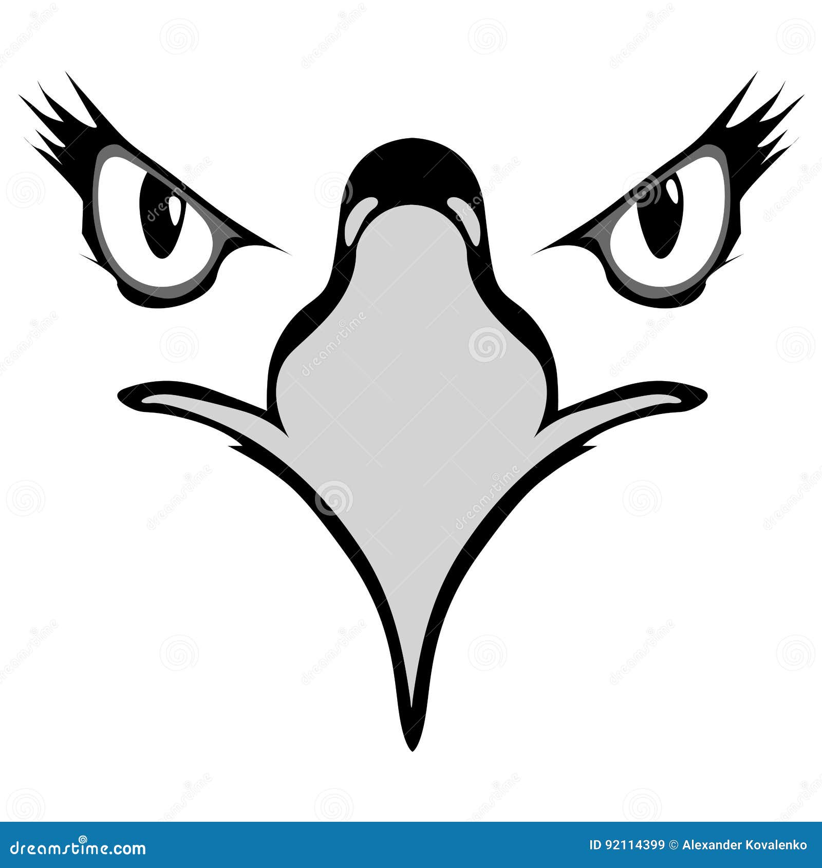 Ogen van adelaar stock illustratie. Illustration of valk - 92114399