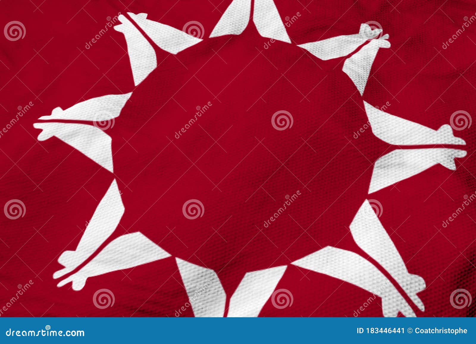 Oglala Sioux Nation Flag in 3D Rendering Stock Illustration ...