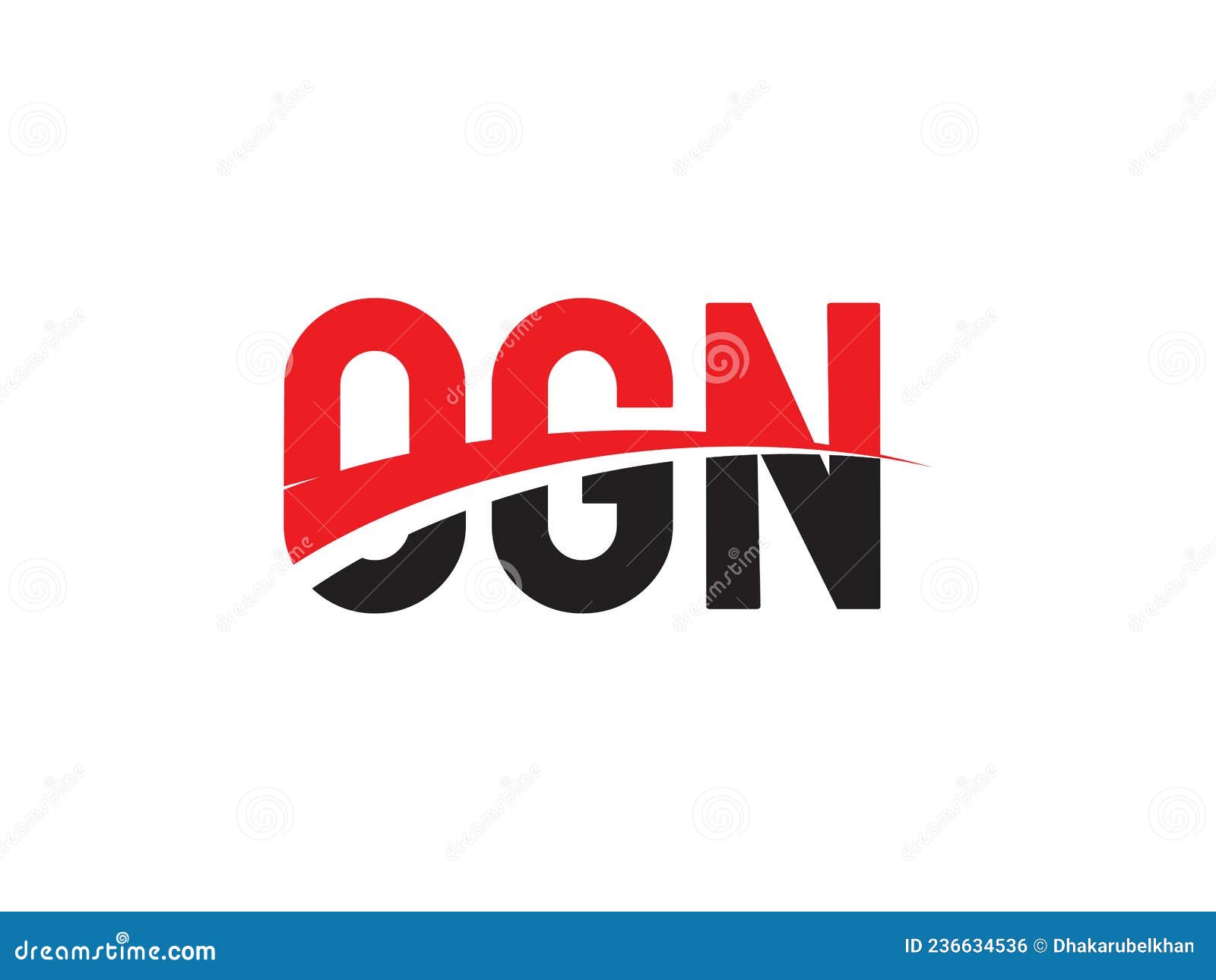 OGN Letter Initial Logo Design Vector Illustration Stock Vector ...