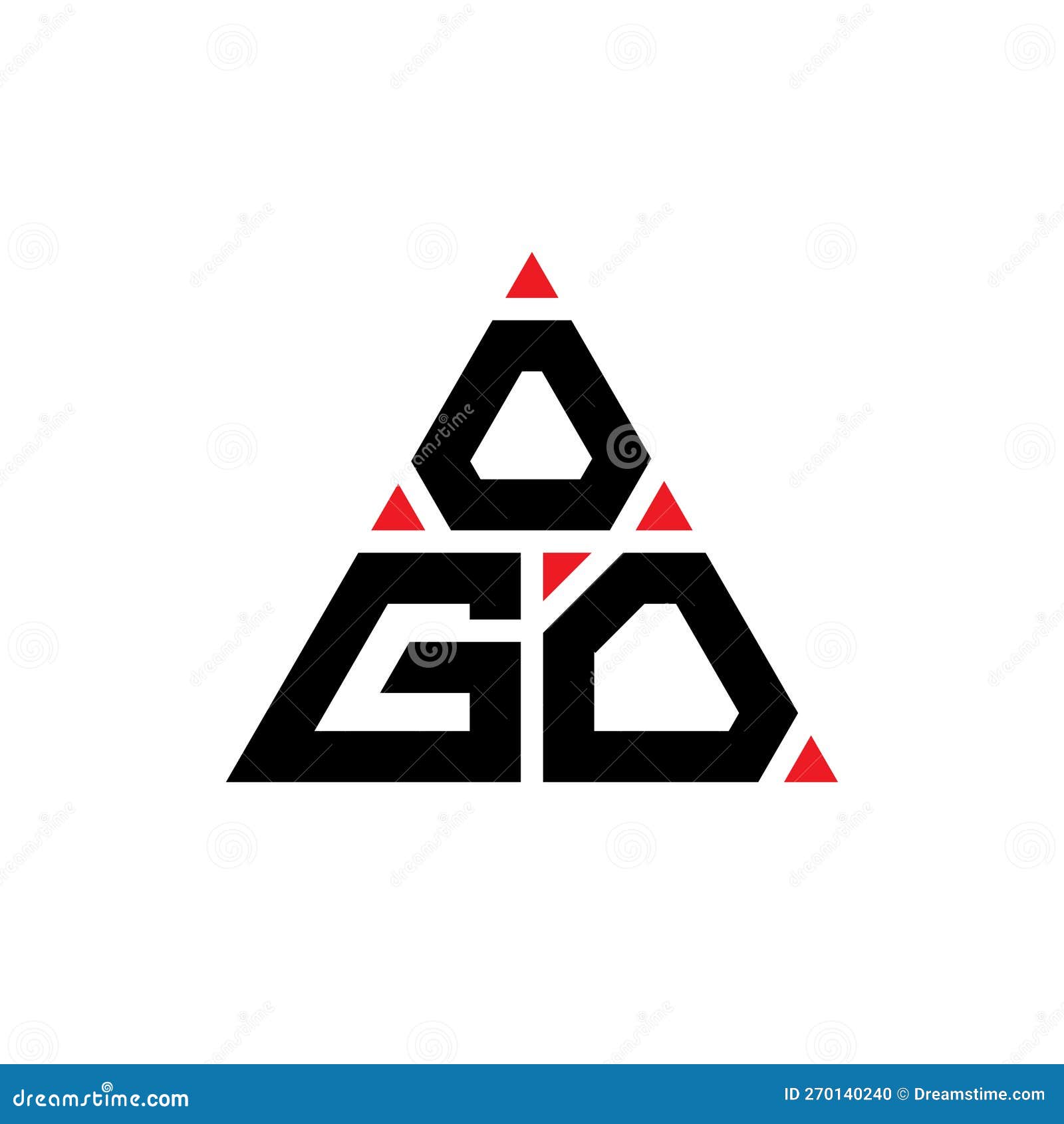 OGO Triangle Letter Logo Design with Triangle Shape. OGO Triangle Logo ...