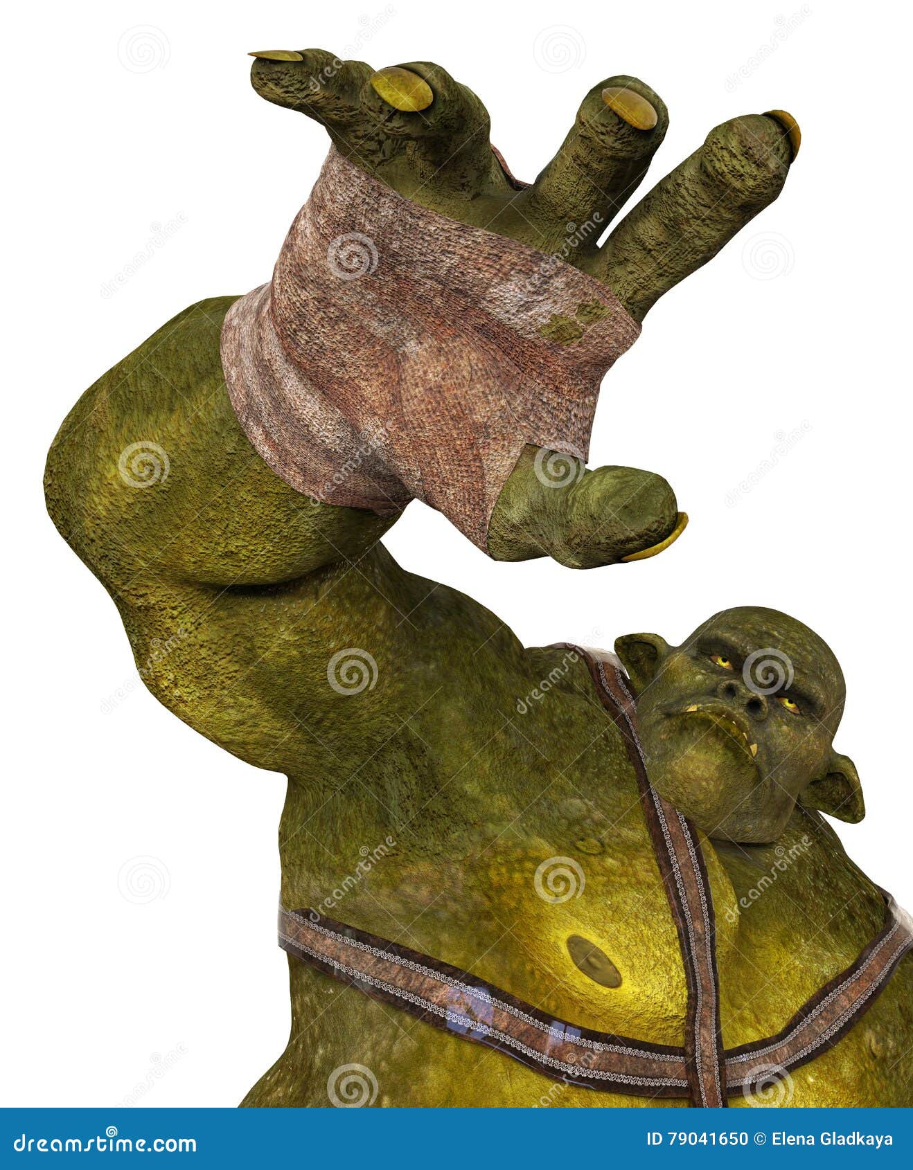 Ogre 3D Illustration stock illustration. Illustration of scary - 79041650