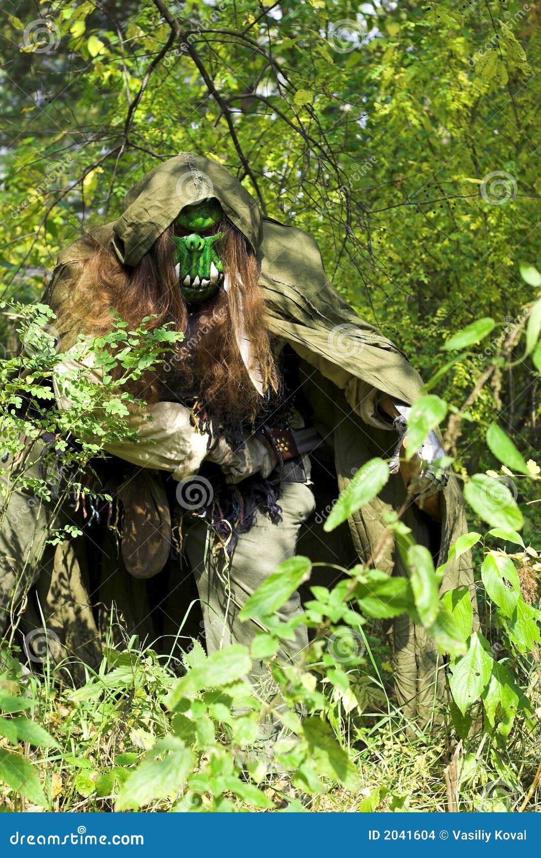 Ogre in the forest stock photo. Image of danger, expression - 2041604