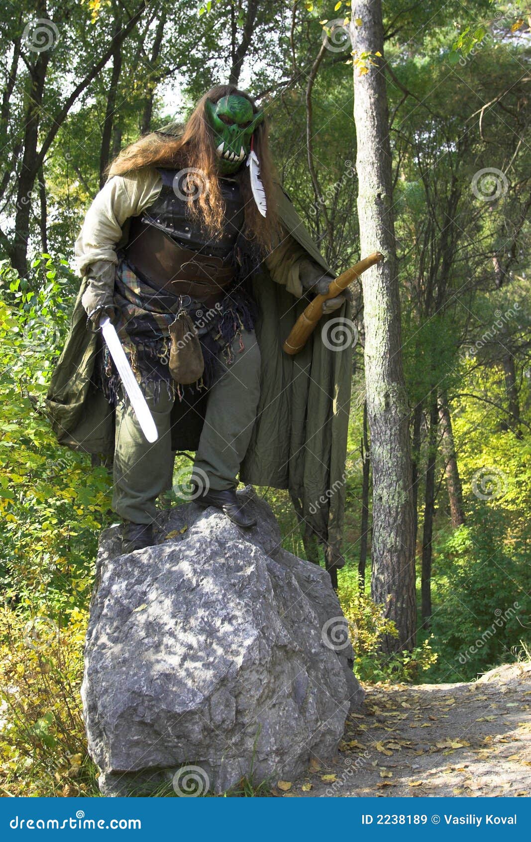 Ogre in the forest stock image. Image of fear, face, monster - 2238189