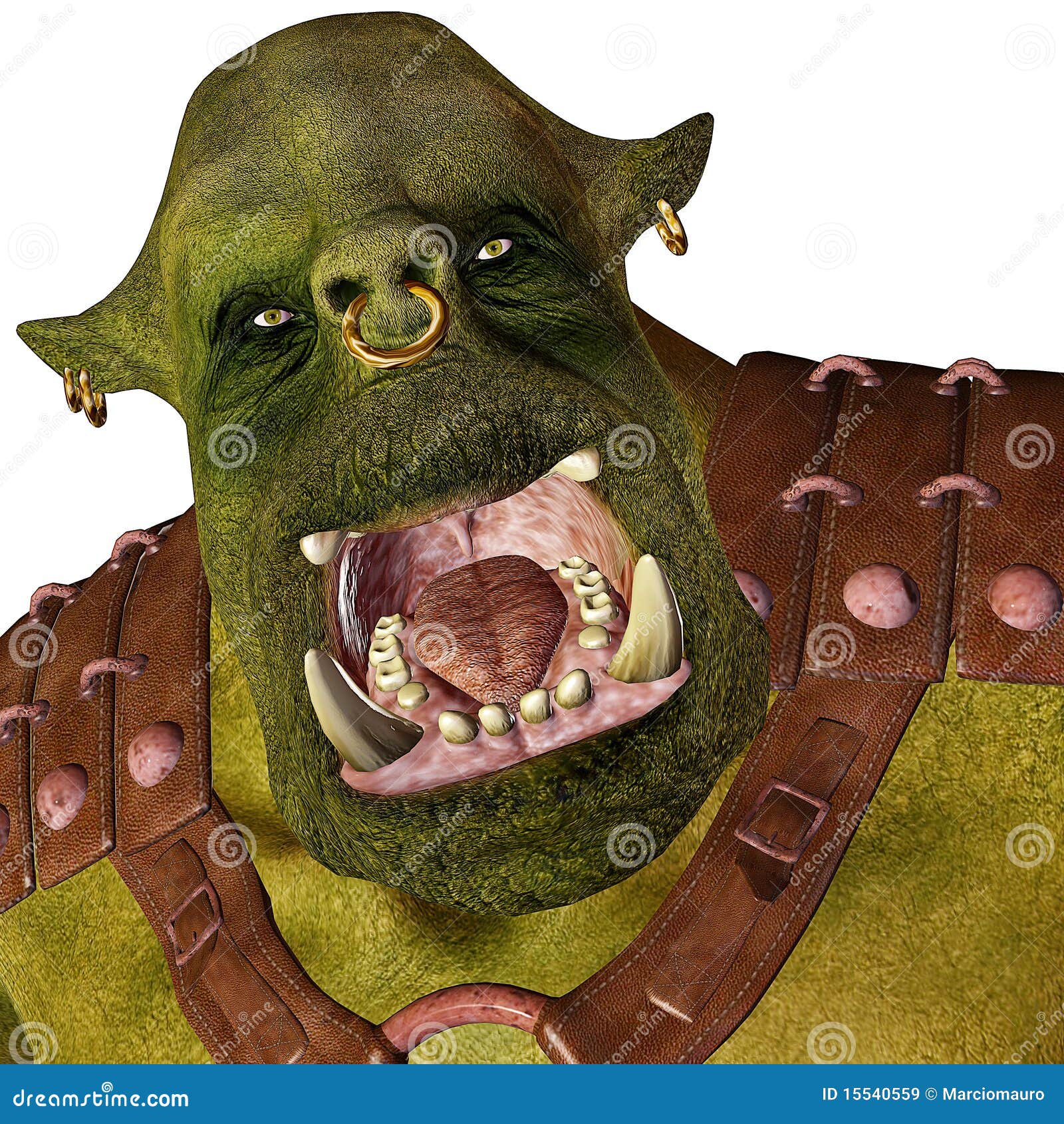 Ogro - enojado en absoluto stock de ilustración. Ilustración de susto ...