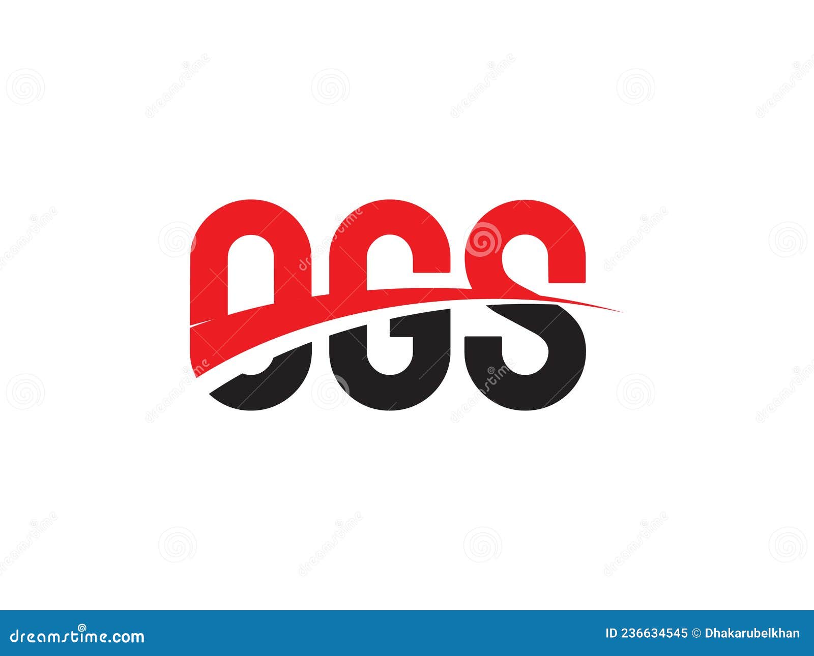 OGS Letter Initial Logo Design Vector Illustration Stock Vector ...