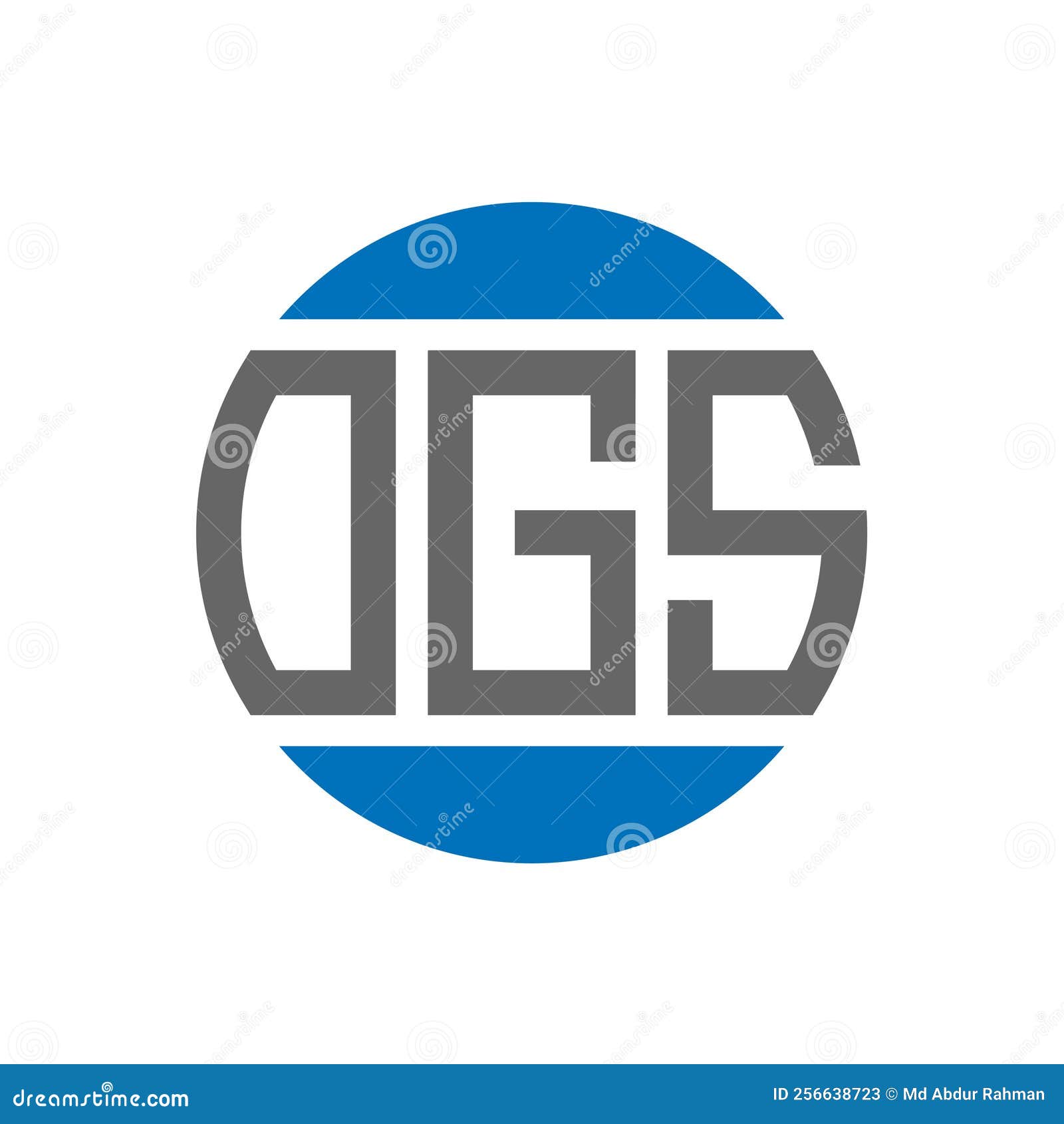 OGS Letter Logo Design on White Background. OGS Creative Initials ...