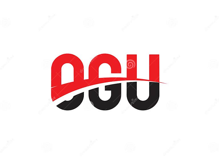 OGU Letter Initial Logo Design Vector Illustration Stock Vector ...