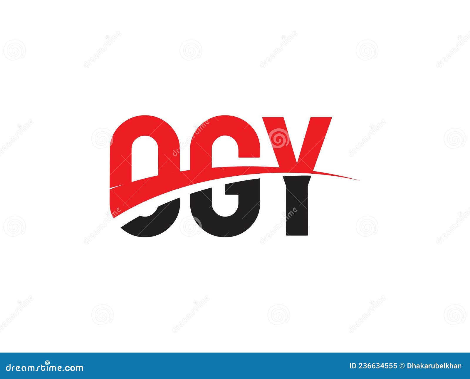 OGY Letter Initial Logo Design Vector Illustration Stock Vector ...