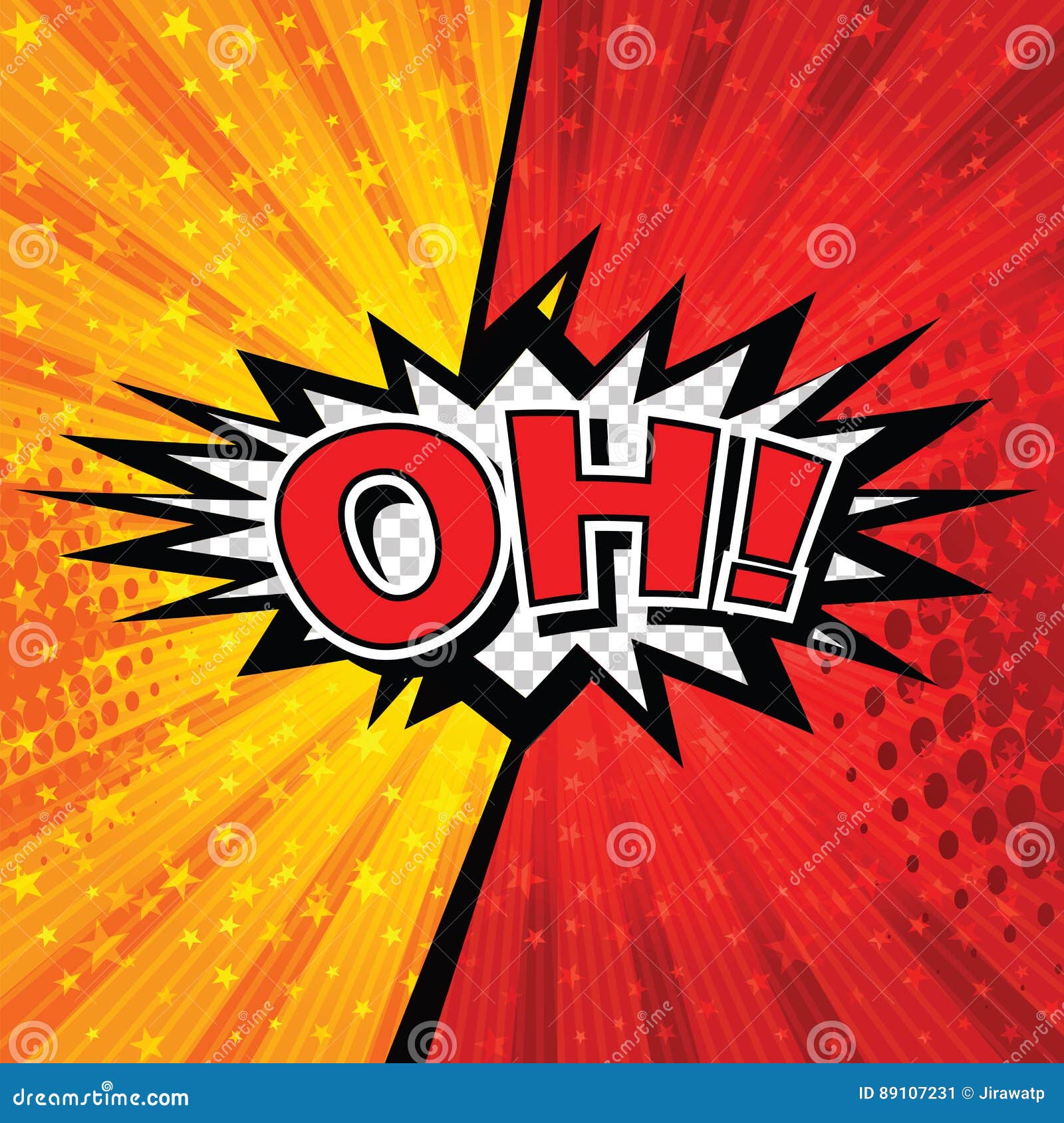 Oh! Comic Speech Bubble, Cartoon. Stock Vector - Illustration of icon ...