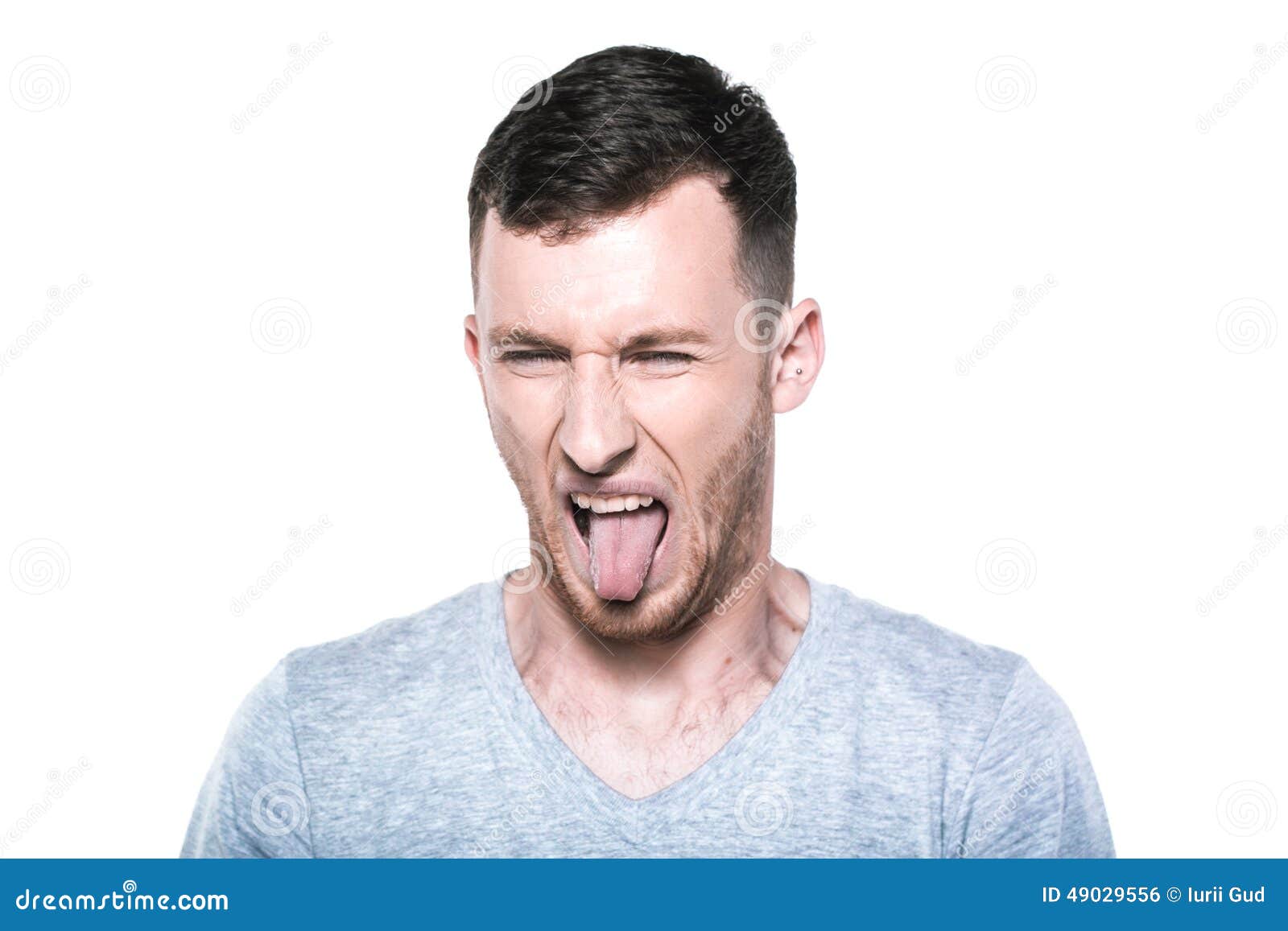 Oh, i m disgusted! stock photo. Image of beard, expressing - 49029556