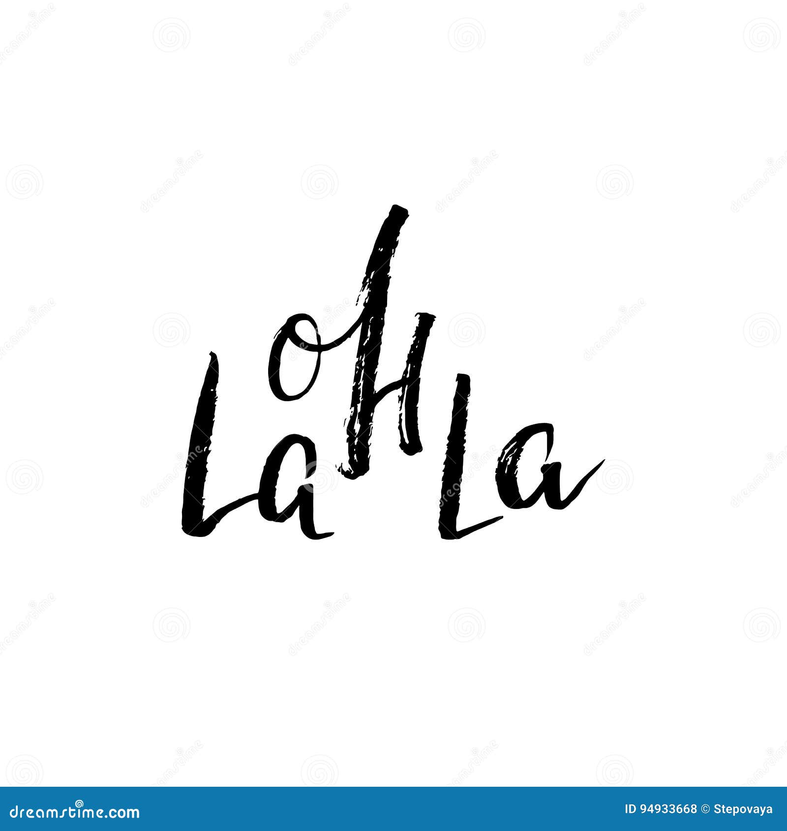 Ooh Lala Lettering Vector Seamless Pattern | CartoonDealer.com #150556836