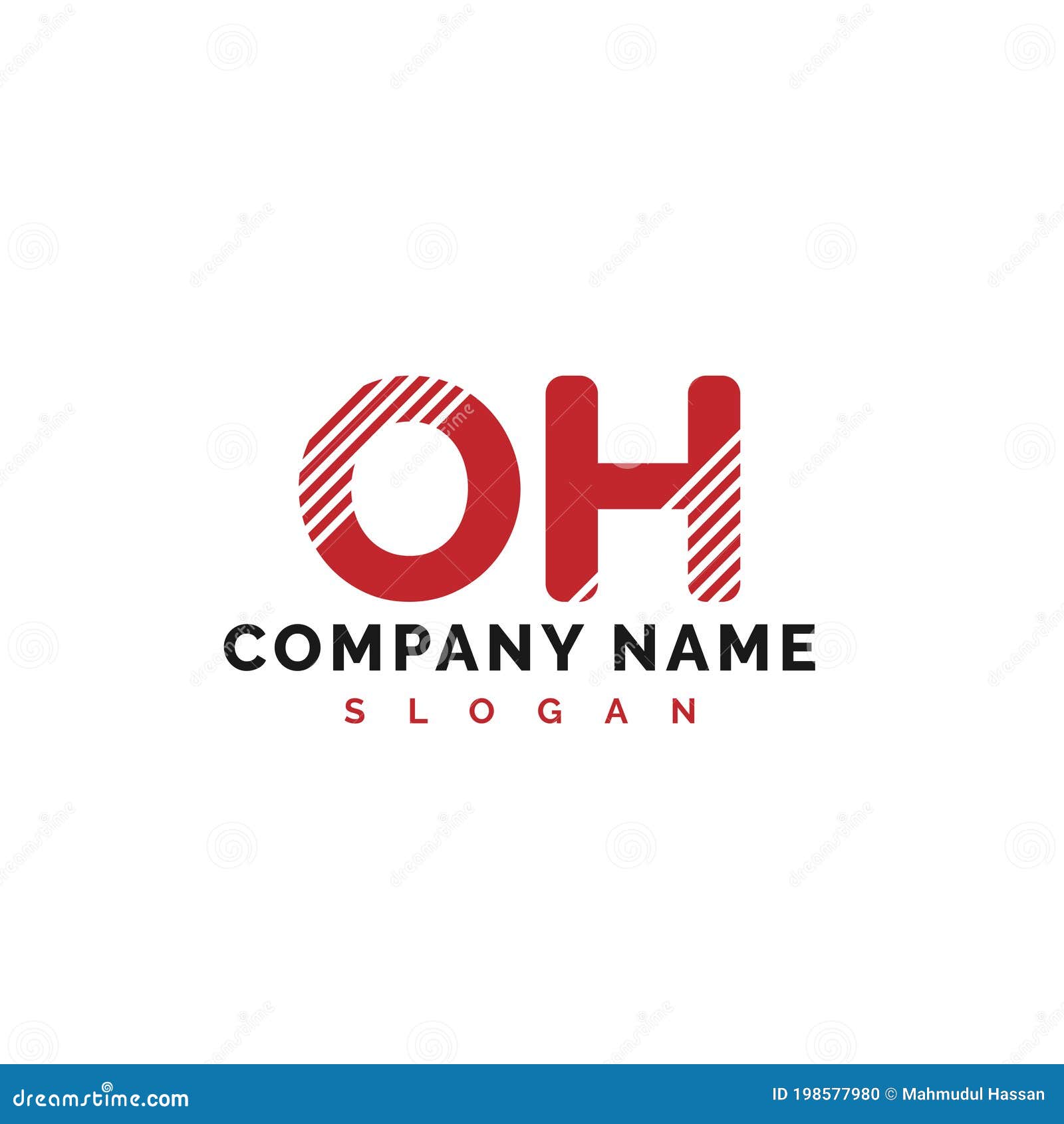 OH Letter Logo Design. OH Letter Logo Vector Illustration - Vector ...