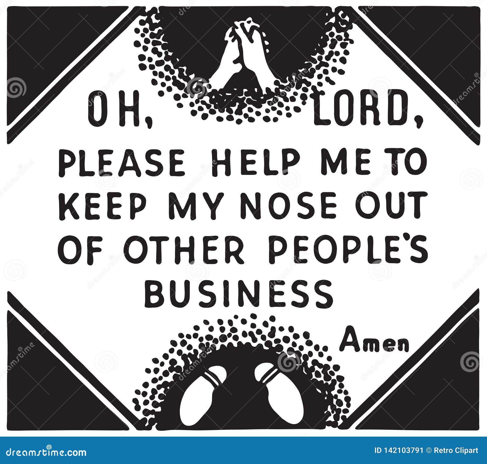 Oh Lord Please Help Me stock illustration. Illustration of clip - 142103791