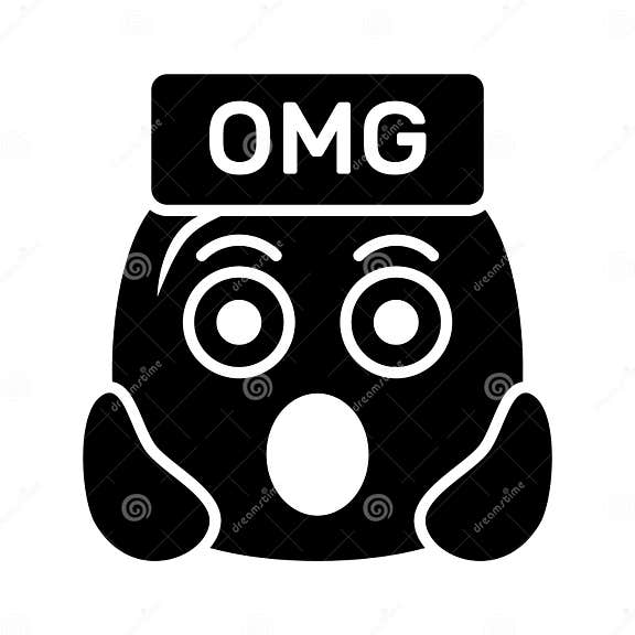 Oh My God Expression Emoji Vector Design, Editable Vector Stock Vector ...