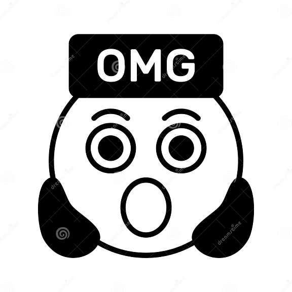 Oh My God Expression Emoji Vector Design, Editable Vector Stock Vector ...