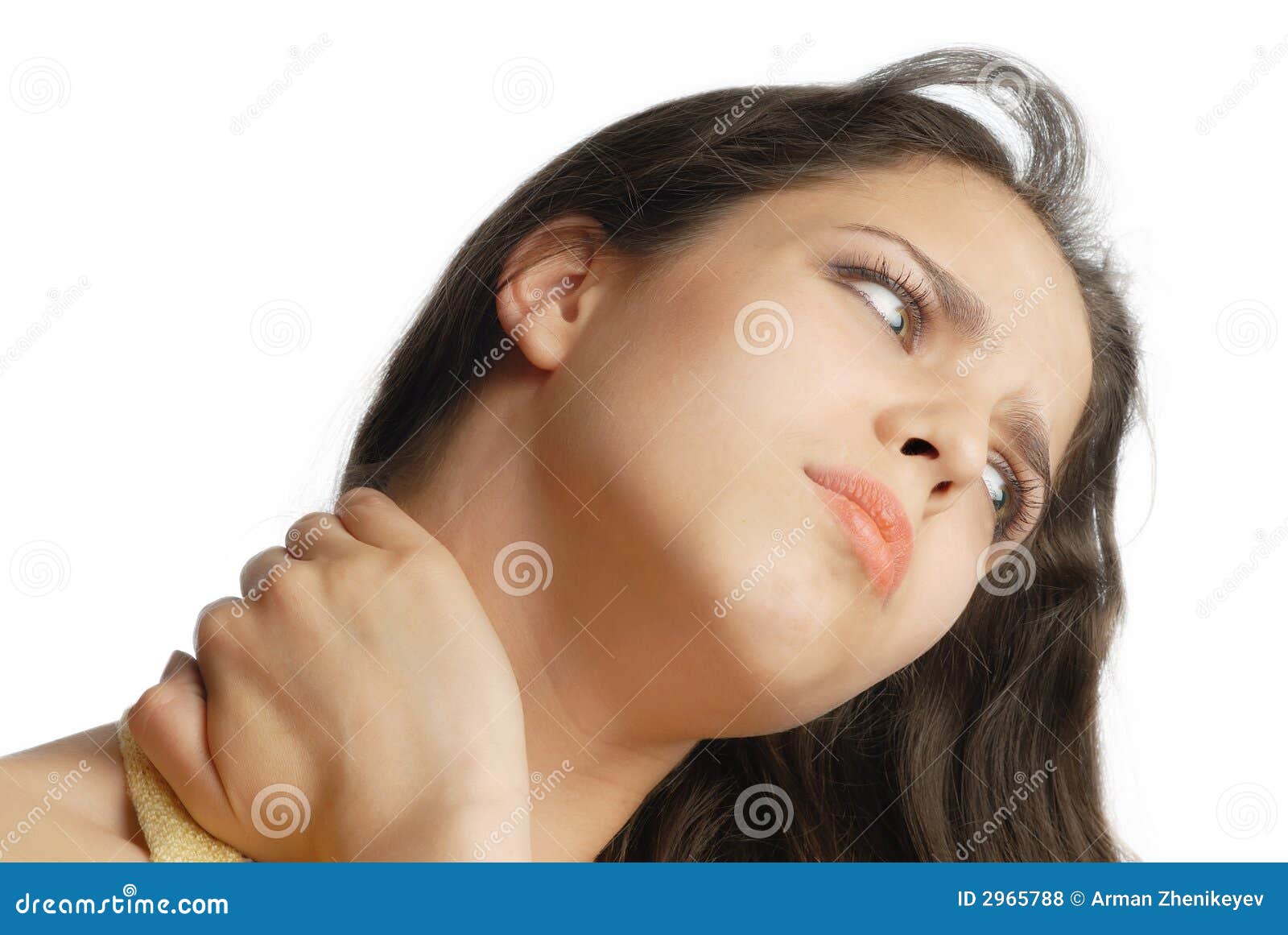 Oh, my neck stock photo. Image of myalgia, complaint, emotive - 2965788