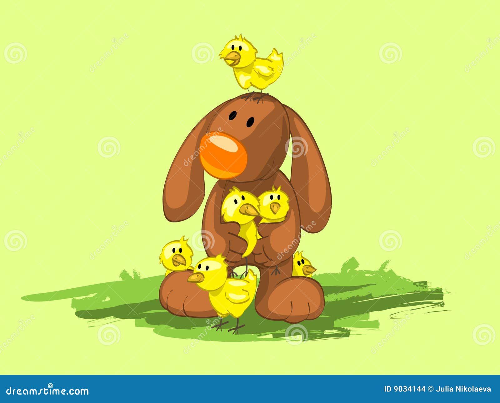 Oh my rabbit stock vector. Illustration of holiday, style - 9034144