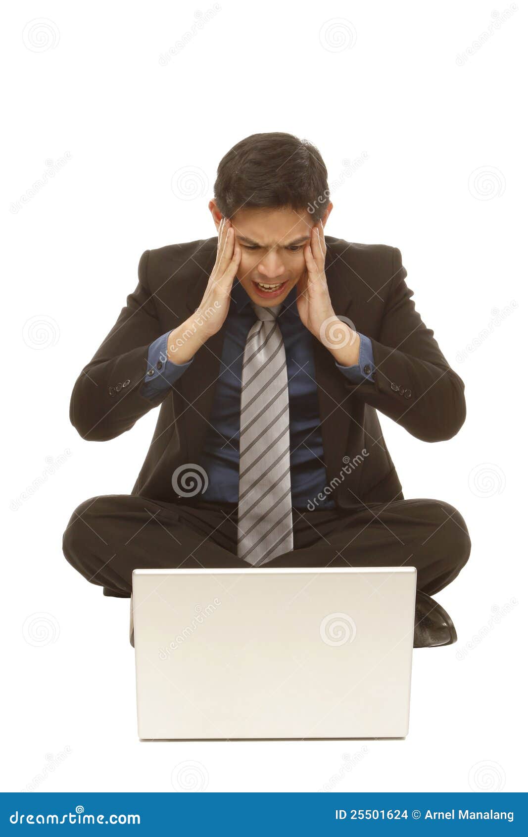 Oh No! stock photo. Image of legged, laptop, anxiety - 25501624