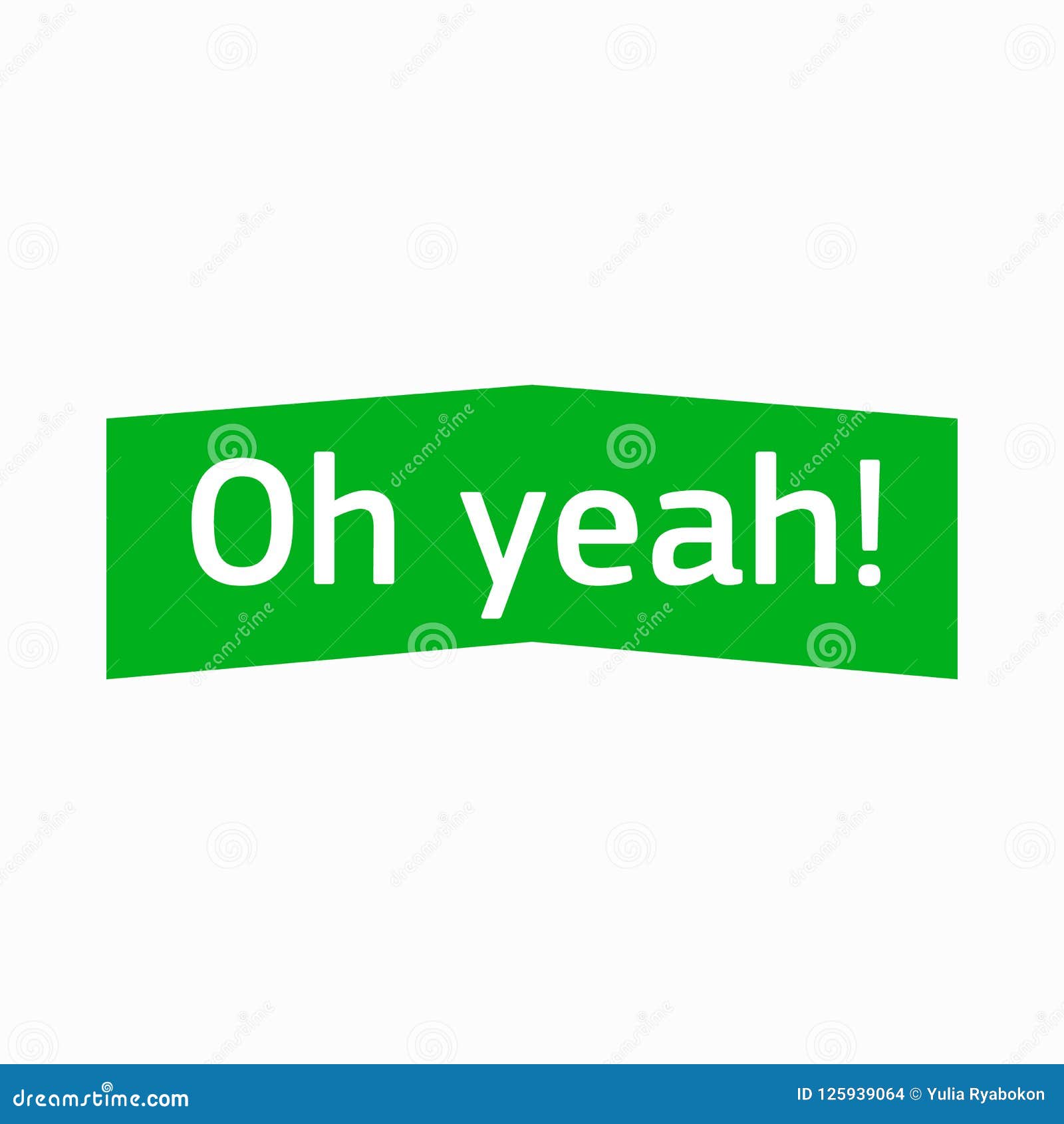 Oh yeah icon, simple style stock illustration. Illustration of inspire ...