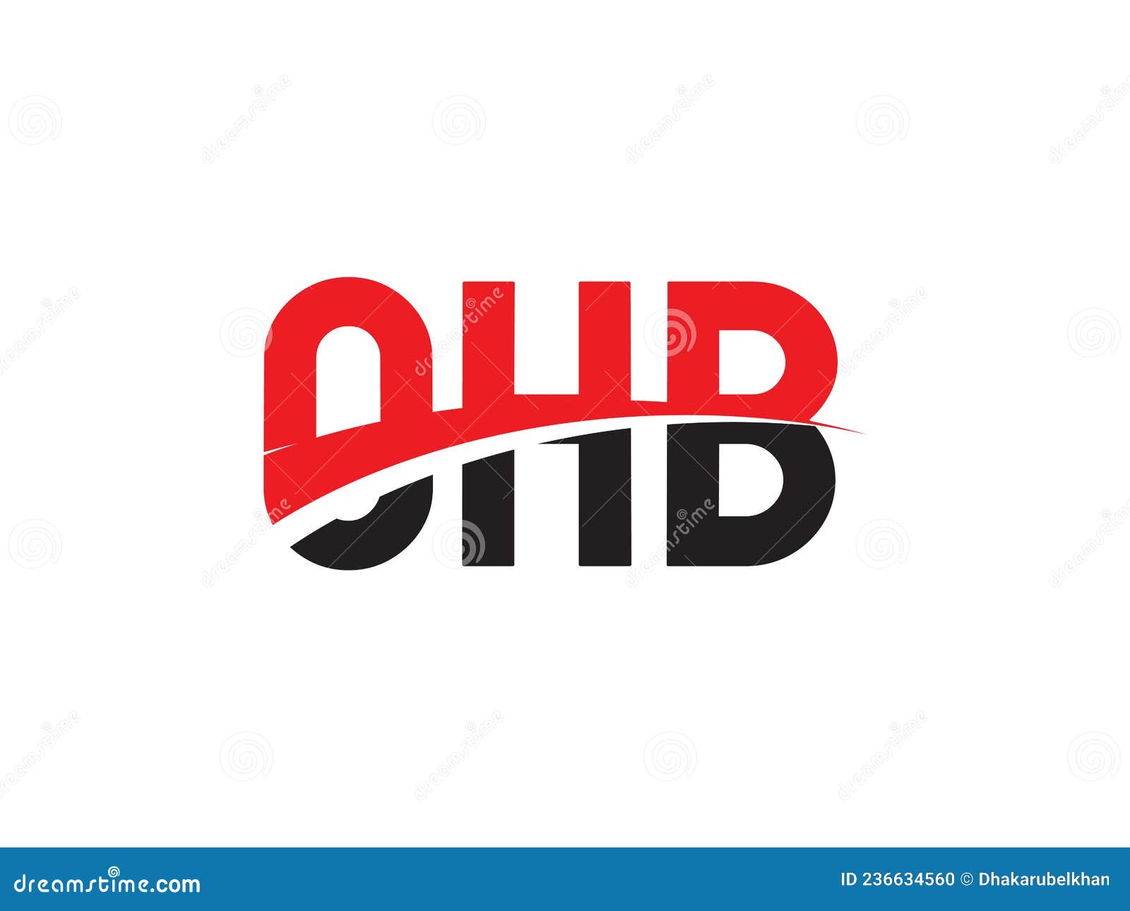 OHB Letter Initial Logo Design Vector Illustration Stock Vector ...