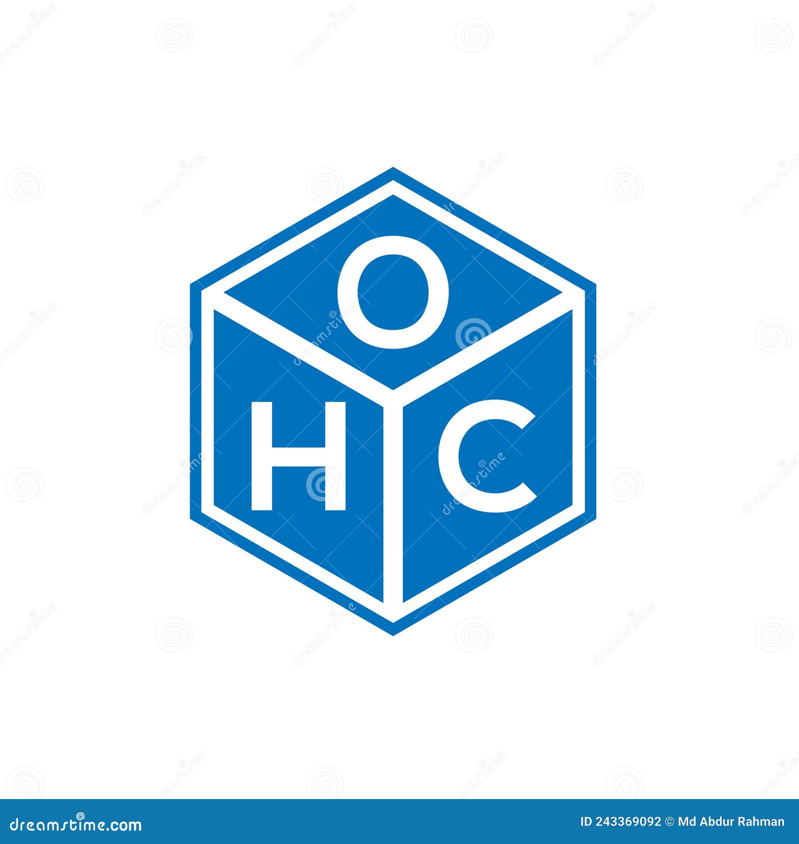 OHC Letter Logo Design On Black Background. OHC Creative Initials ...