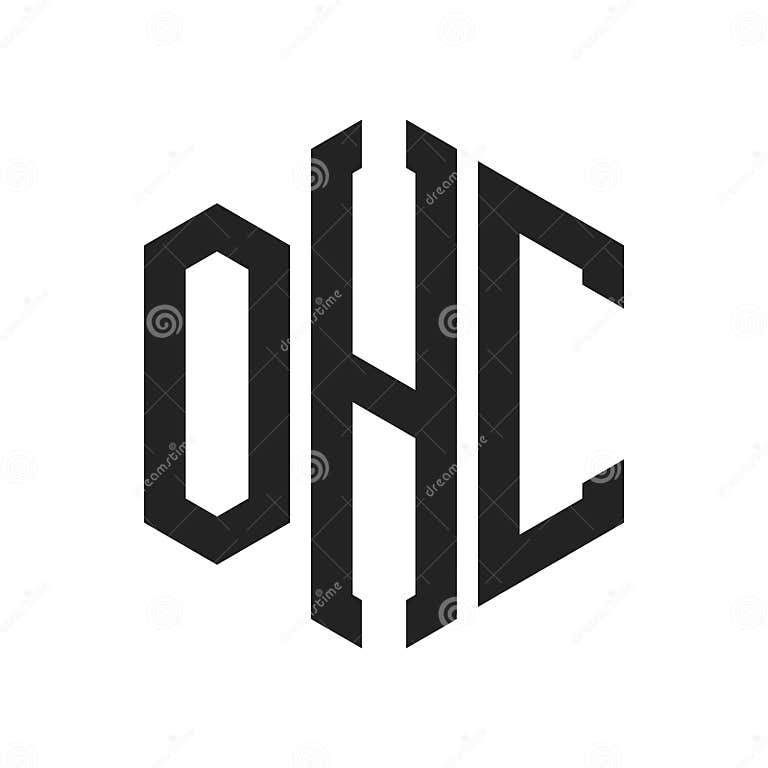 OHC Logo Design. Initial Letter OHC Monogram Logo Using Hexagon Shape ...