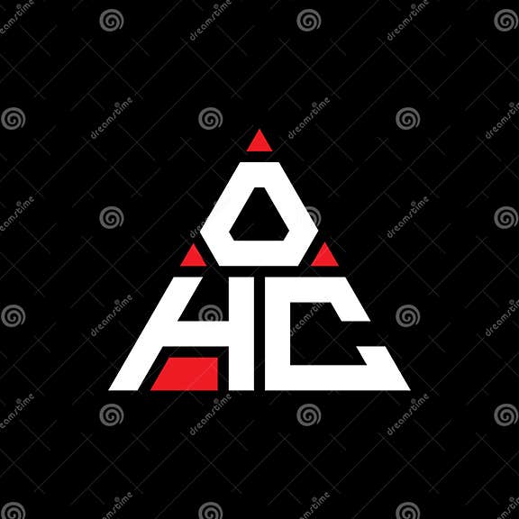 OHC Triangle Letter Logo Design with Triangle Shape. OHC Triangle Logo ...
