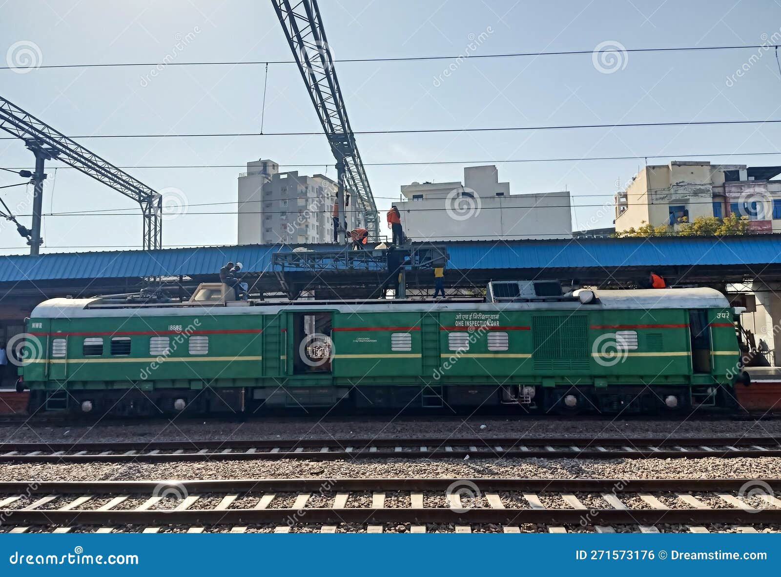 OHE ( Over Head Equipment) Inspection Machine Rail in Indian Railways ...