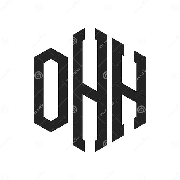 OHH Logo Design. Initial Letter OHH Monogram Logo Using Hexagon Shape ...