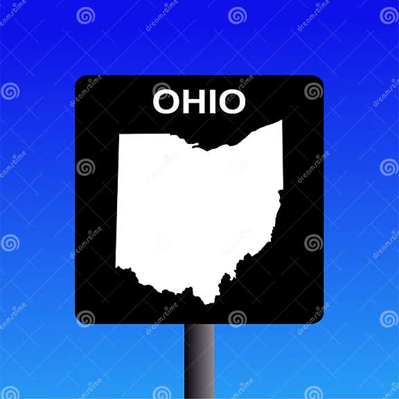 Ohio highway sign stock vector. Illustration of ohio, blank - 3422216