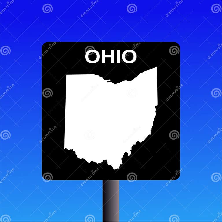 Ohio highway sign stock vector. Illustration of ohio, blank - 3422216