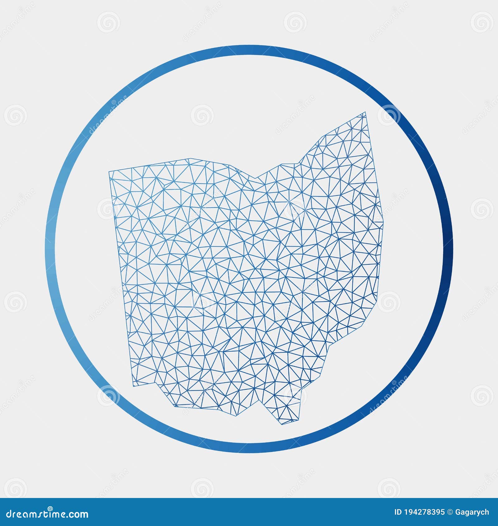 Ohio icon. stock vector. Illustration of purple, infographic - 194278395