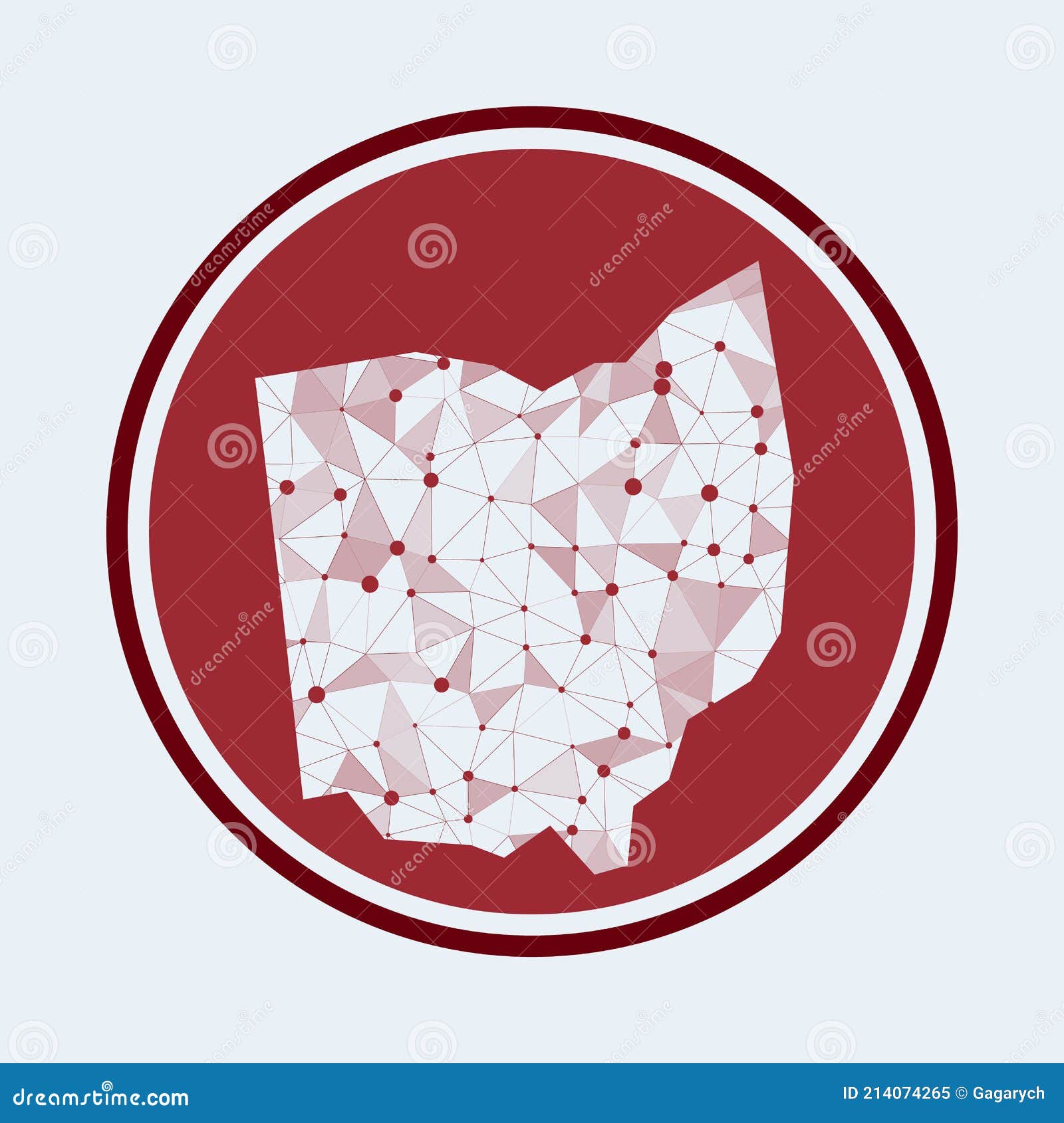 Ohio icon. stock vector. Illustration of democratic - 214074265