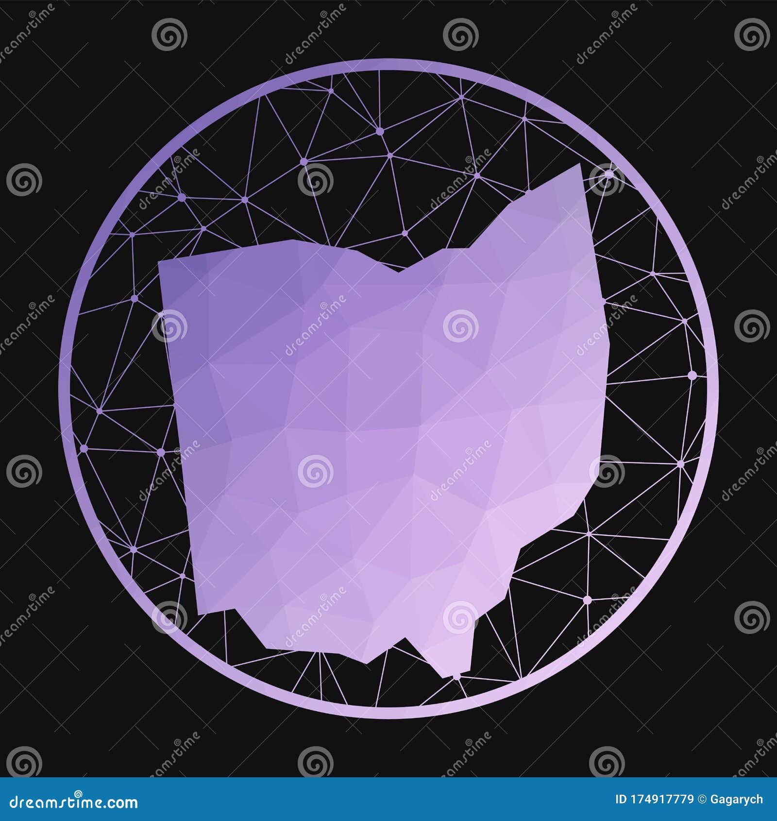 Ohio icon. stock vector. Illustration of graphic, ohio - 174917779