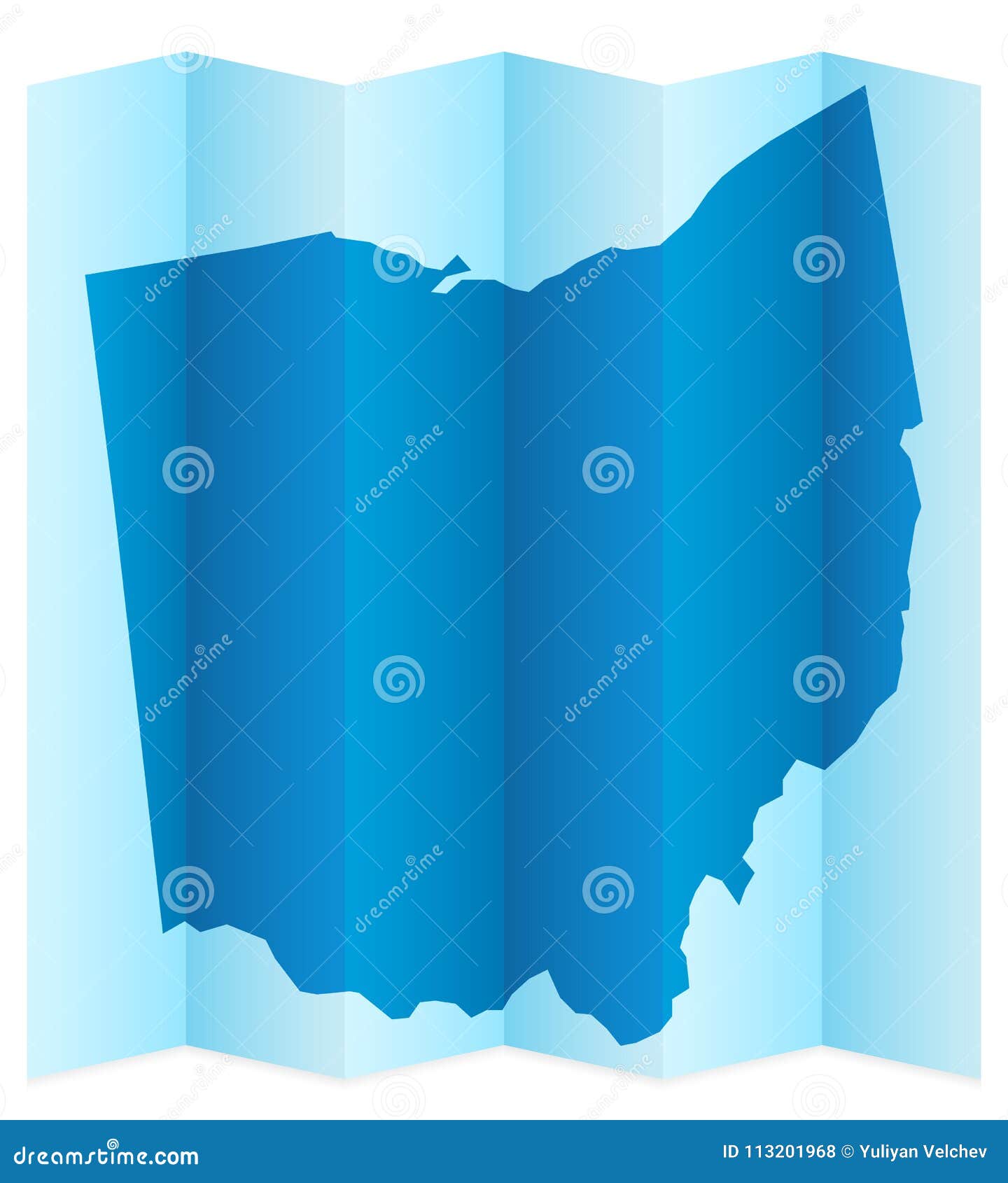 Ohio Map Vector Illustration | CartoonDealer.com #113201968