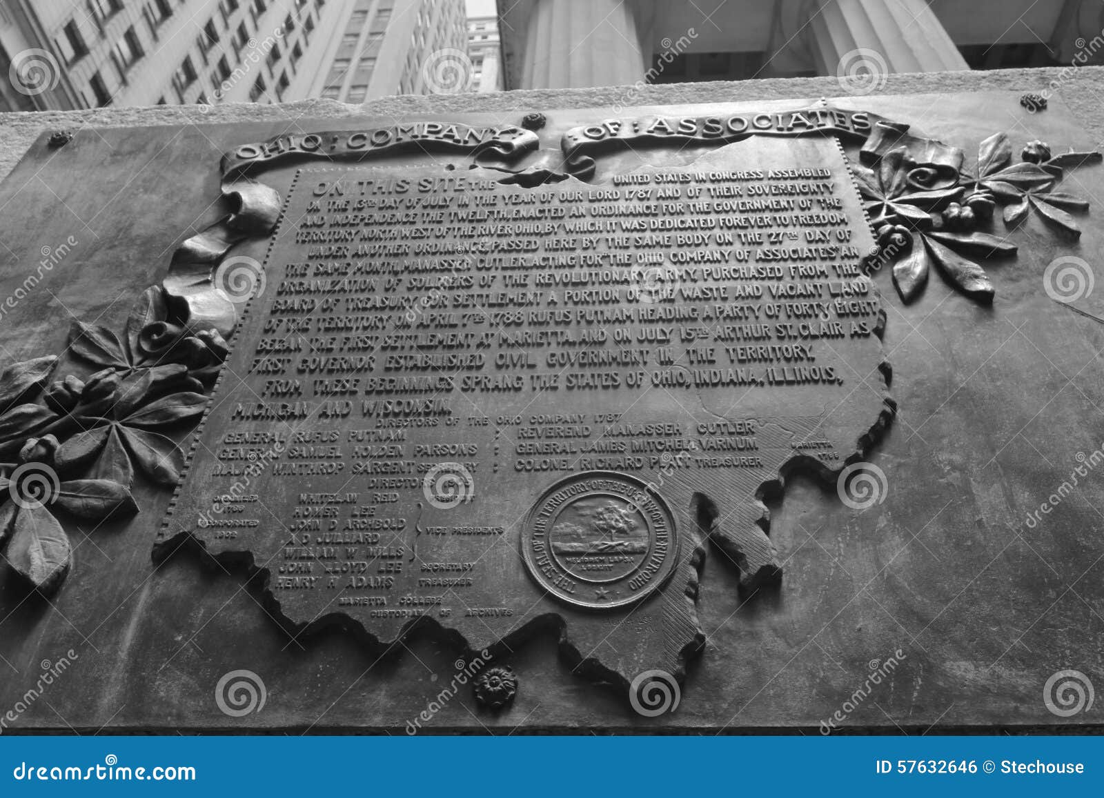 Ohio Monument on Wall St stock photo. Image of wall, monument - 57632646