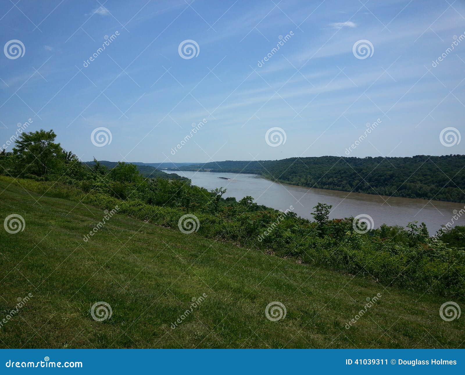 Ohio River from Overlook stock image. Image of indiana - 41039311