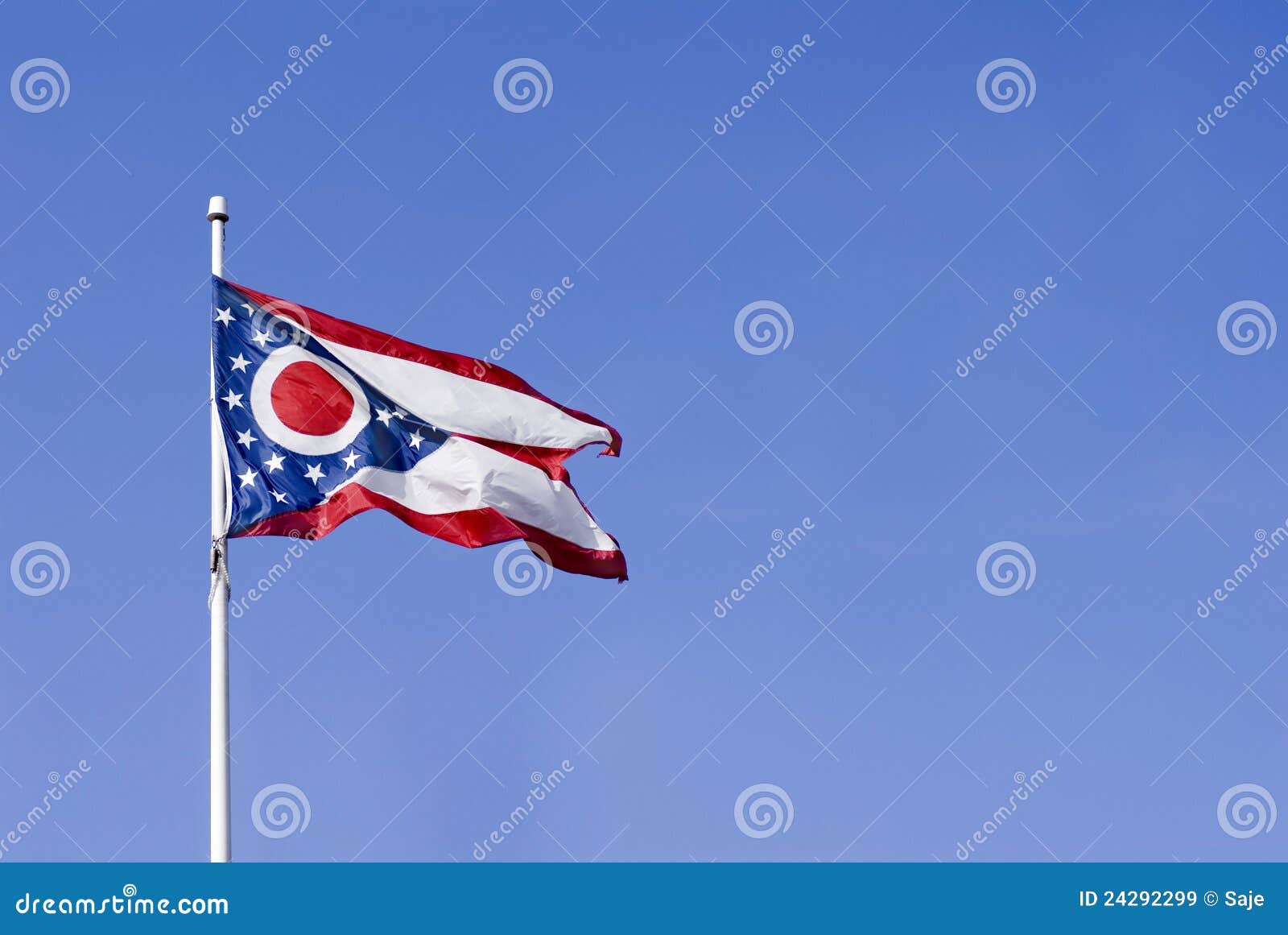 Ohio State Flag stock image. Image of detail, symbol - 24292299