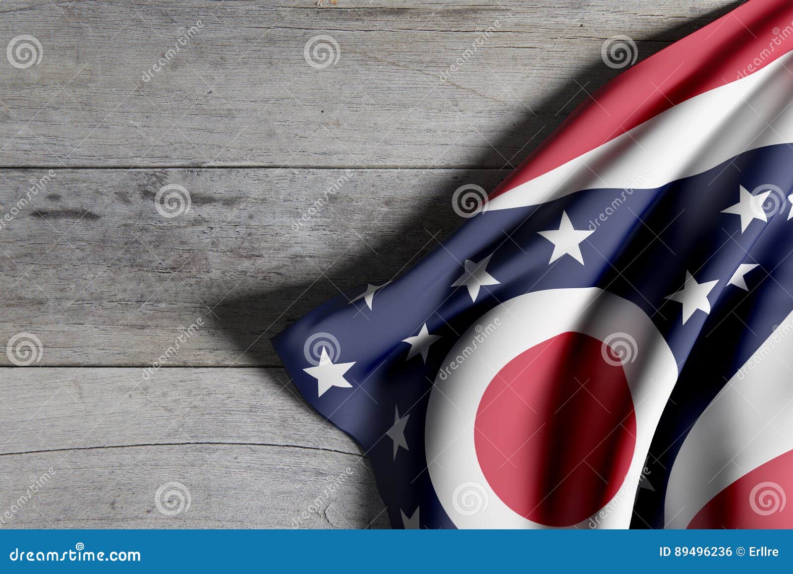 Ohio State flag stock illustration. Illustration of flag - 89496236