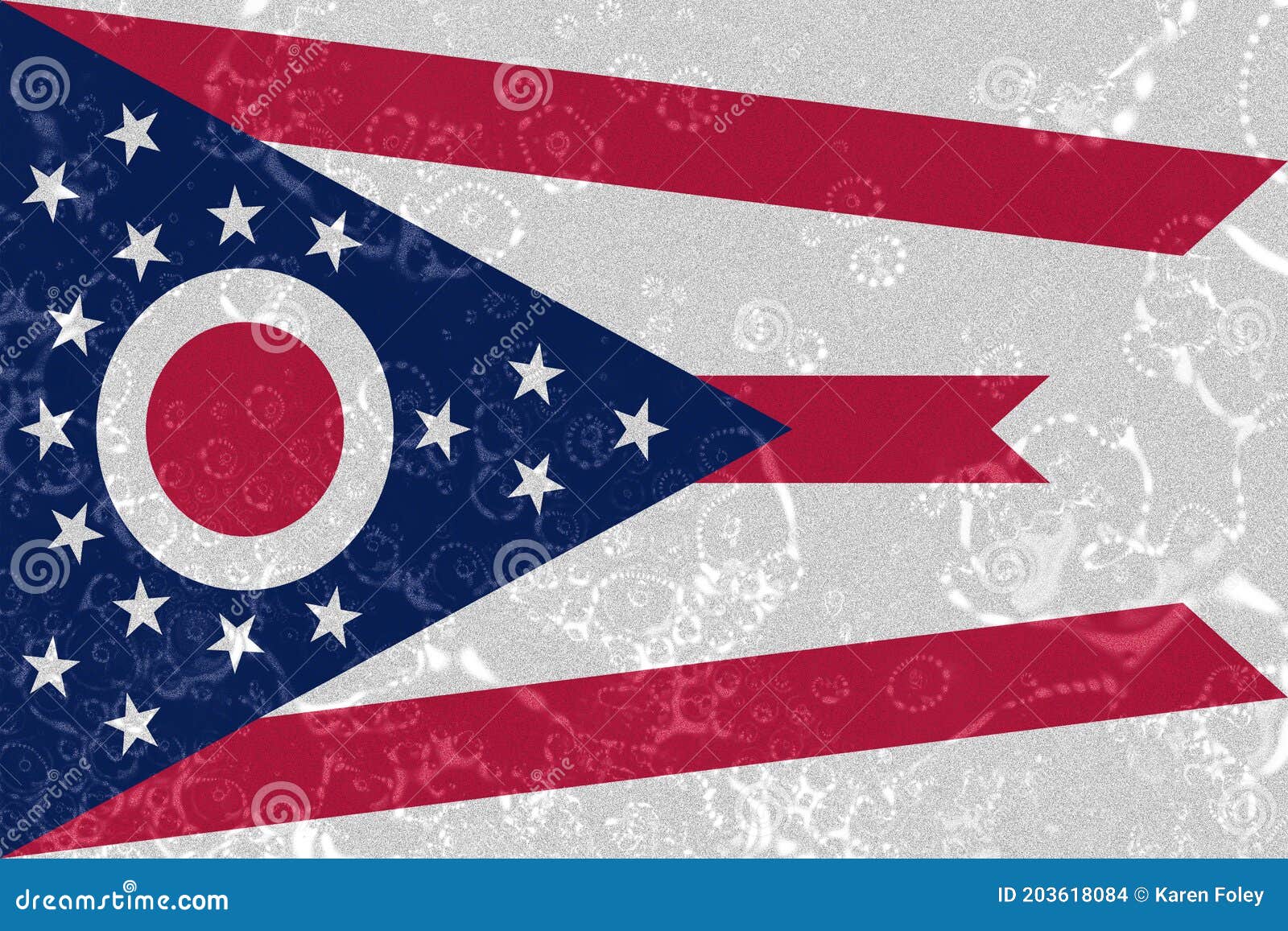 Ohio State Flag stock photo. Image of rusting, abstract - 203618084