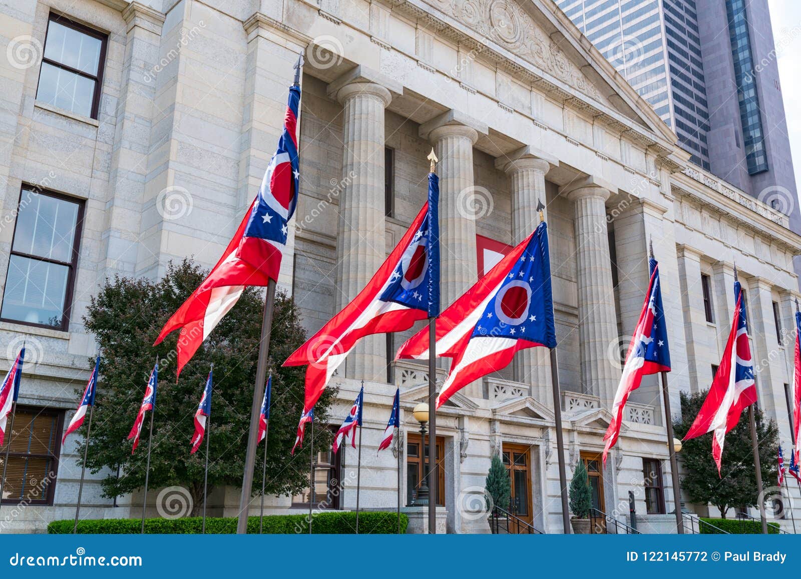 Ohio State Flags stock photo. Image of symbol, flags - 122145772